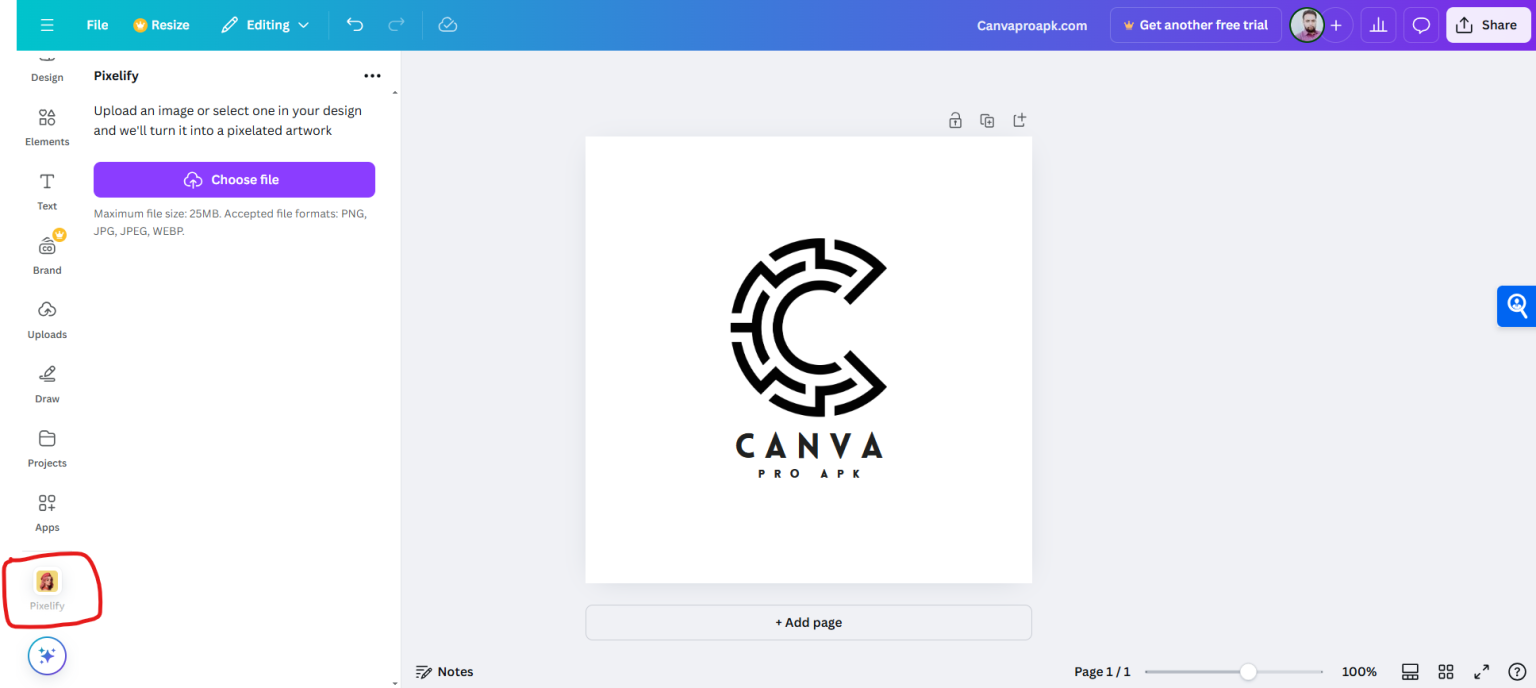 How to Pixelate an Image in Canva Using Pixelify? - Canva Pro Apk